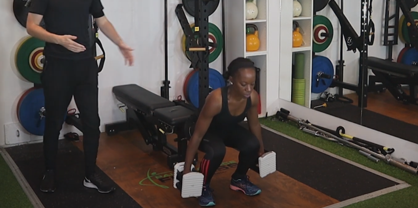 DB Squat - Paul Wallace Fitness